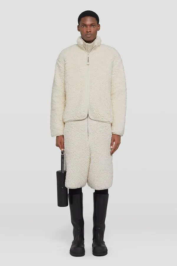 JIL SANDER Textured Fleece Shorts