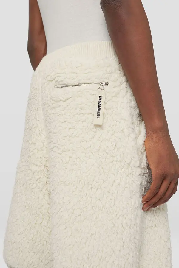JIL SANDER Textured Fleece Shorts