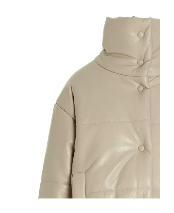 Nanushka High-neck Puffer Jacket With Satin Lining