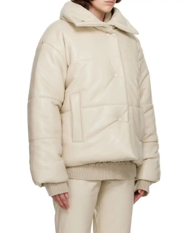Nanushka High-neck Puffer Jacket With Satin Lining