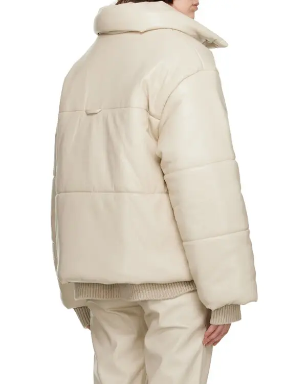 Nanushka High-neck Puffer Jacket With Satin Lining