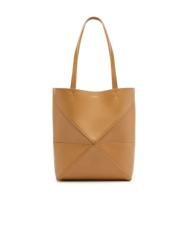 Loewe Puzzle Medium Leather Tote - Brown