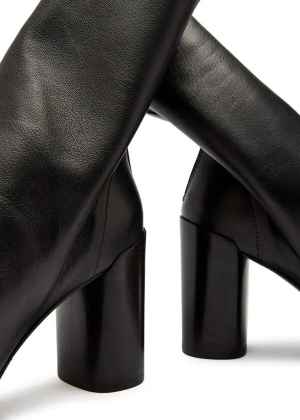 LEMAIRE Glove 80 Leather Ankle Boots