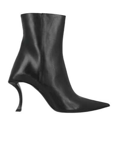 Balenciaga Zip-up Ankle Boots With Pointed Toe And High Heel