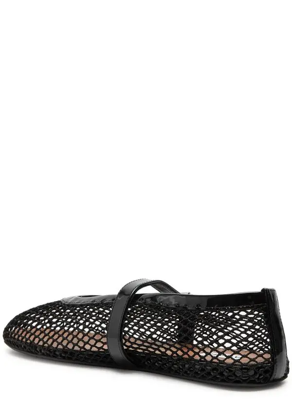 Alaïa Mesh Ballet Flats - Black
