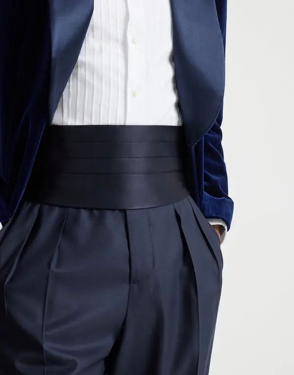Brunello Cucinelli Silk And Cotton Satin Cummerbund