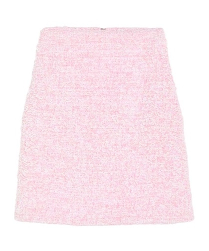 Balenciaga Flared Tweed Mini Skirt