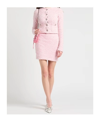 Balenciaga Flared Tweed Mini Skirt