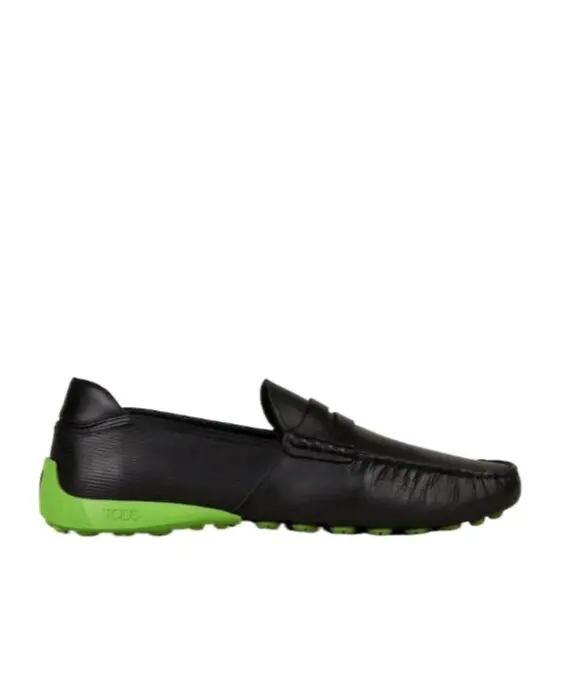 TOD'S Logo Loafers With Exposed Hand Stitching And Pebble Outsole