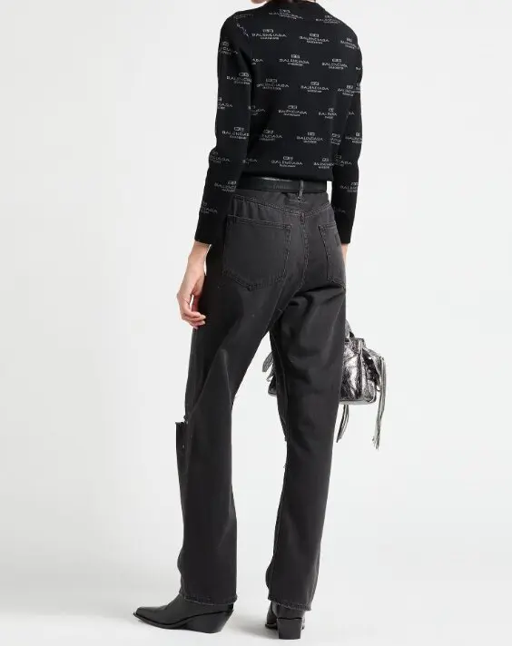 Balenciaga Logo-print Crewneck Jumper
