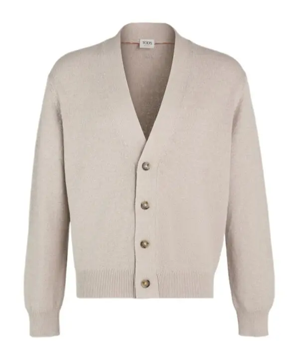 TOD'S Long-sleeved V-neck Cardigan