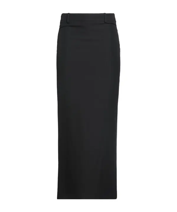 Balenciaga Midi Skirt With Waist Loop And Back Slit