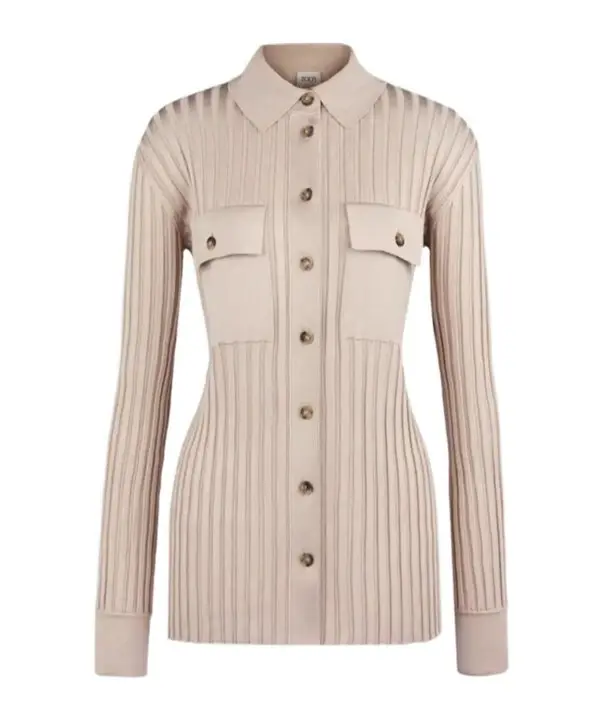 TOD'S Ribbed Chest-pocket Cardigan