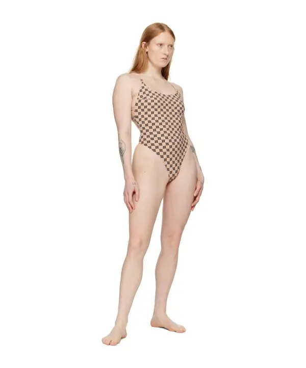 MISBHV Signature Monogram One Piece Swimsuit
