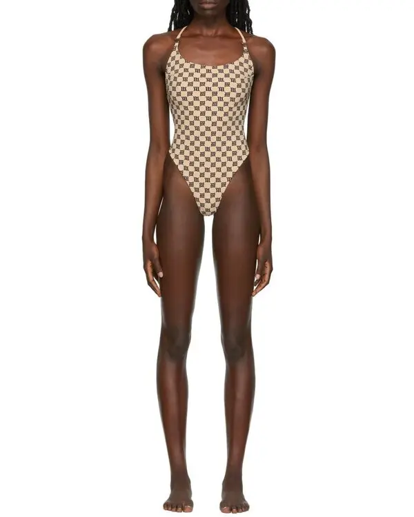MISBHV Signature Monogram One Piece Swimsuit