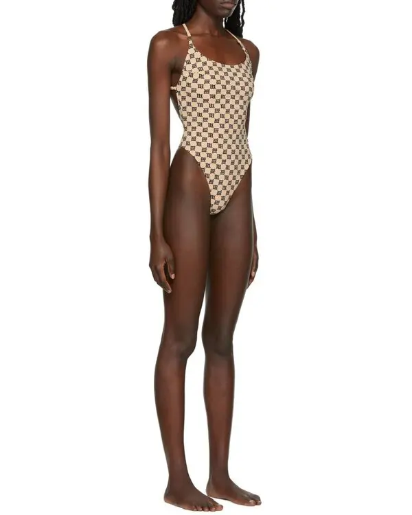 MISBHV Signature Monogram One Piece Swimsuit