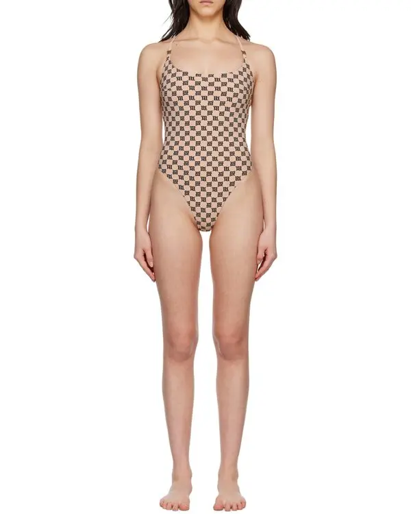 MISBHV Signature Monogram One Piece Swimsuit