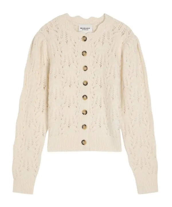 Isabel Marant Étoile Maxine Openwork Alpaca-blend Cardigan
