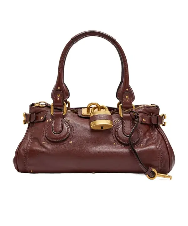 Chloé Paddington Grained Leather Shoulder Bag