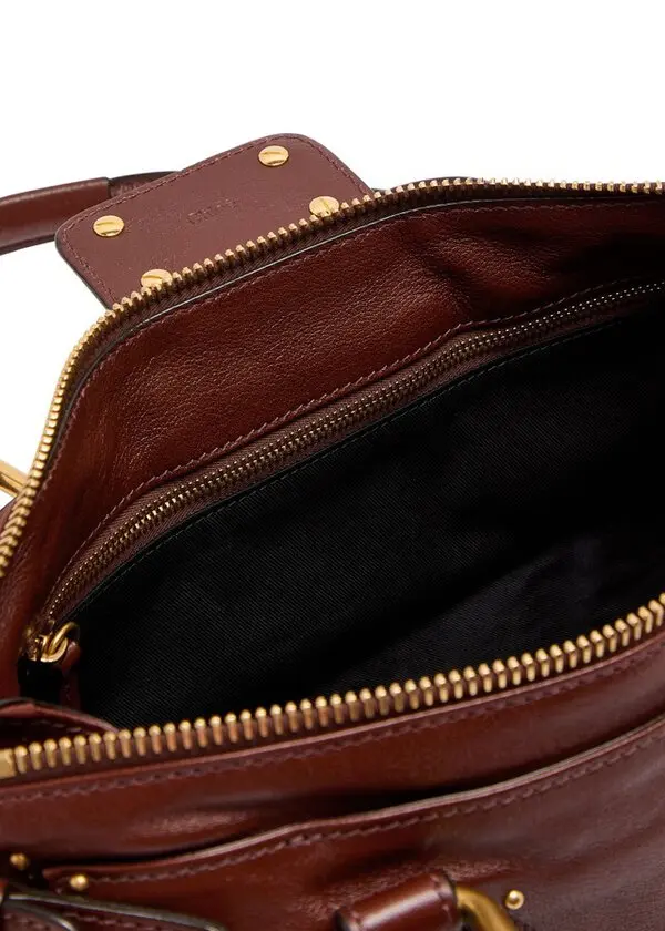 Chloé Paddington Grained Leather Shoulder Bag