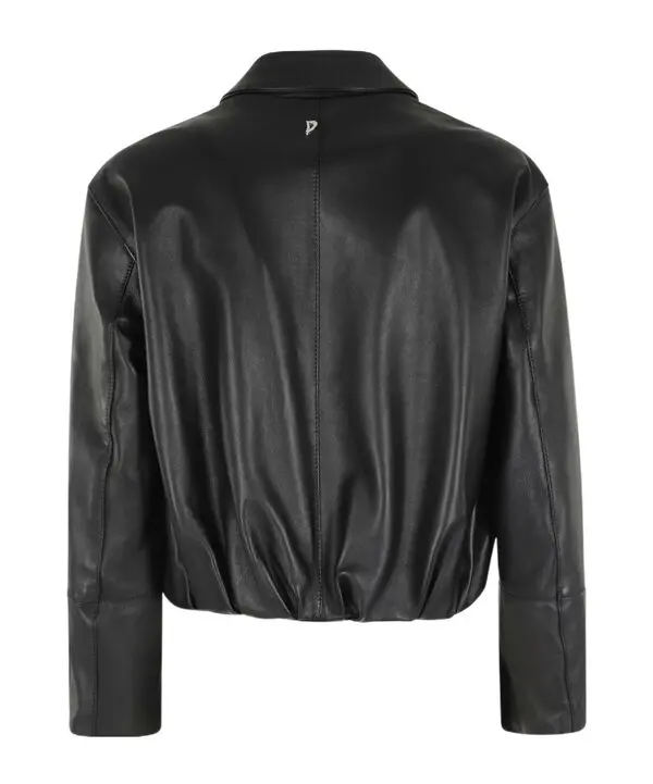 DONDUP Long-sleeved Leather Jacket