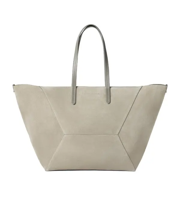 Brunello Cucinelli Large Suede Tote Bag