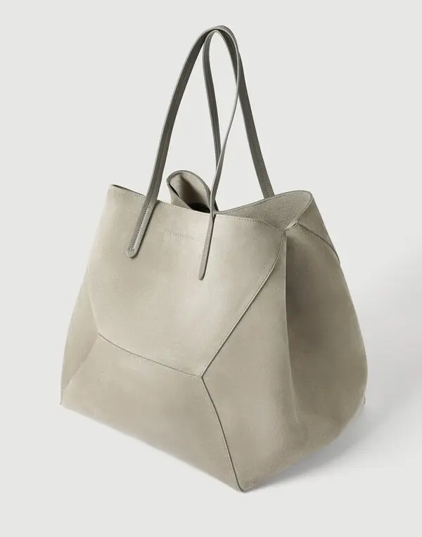 Brunello Cucinelli Large Suede Tote Bag
