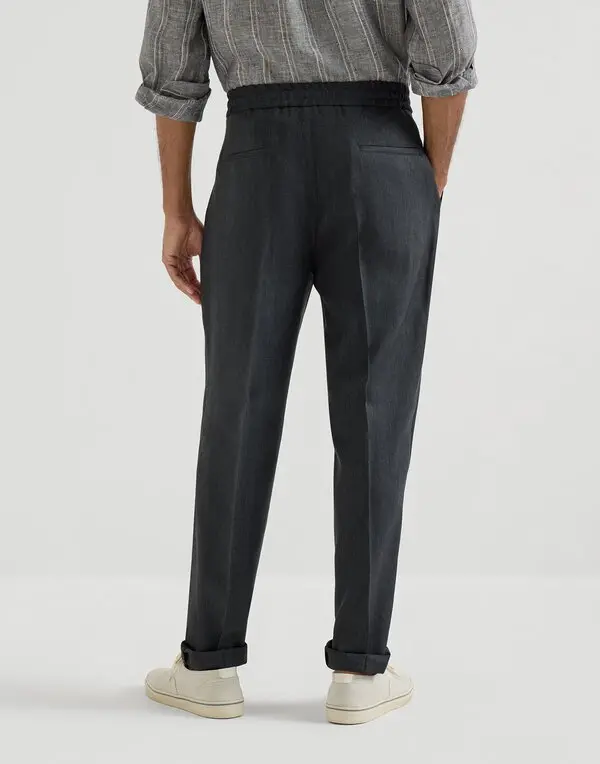 Brunello Cucinelli Pleated Drawstring Trousers