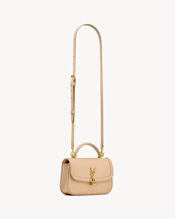 Saint Laurent Solferino Mini Top Handle Bag - Light Beige