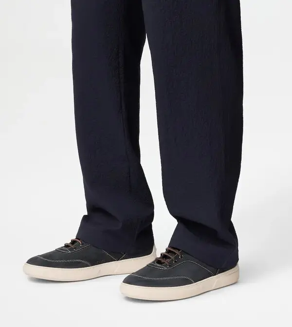 TOD'S Round Toe Lace-up Sneakers