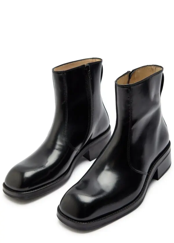 LEMAIRE Patent Leather Chelsea Boots