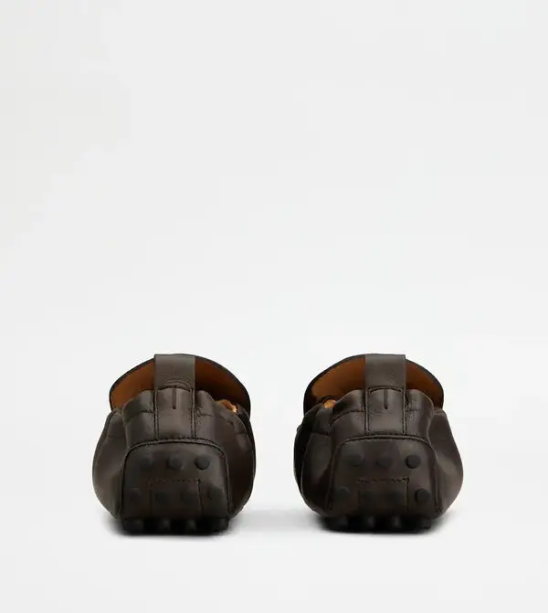 TOD'S Round Toe Loafers With Signature Rubber Sole
