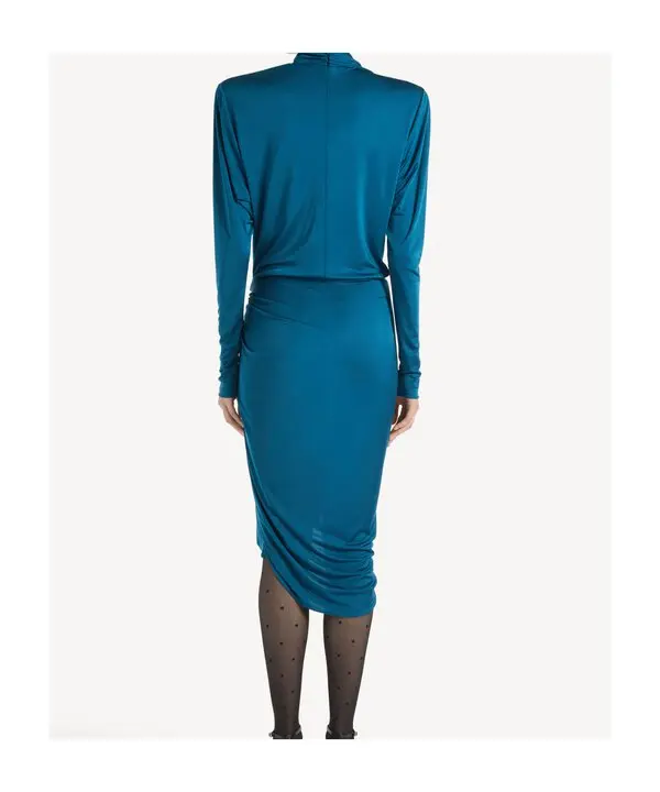 Balmain Draped Flowing Jersey Dress