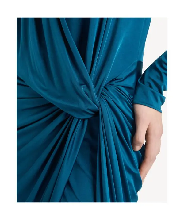 Balmain Draped Flowing Jersey Dress