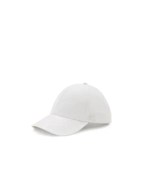 COURREGES Courrèges Logo Patch Curved Peak Baseball Cap