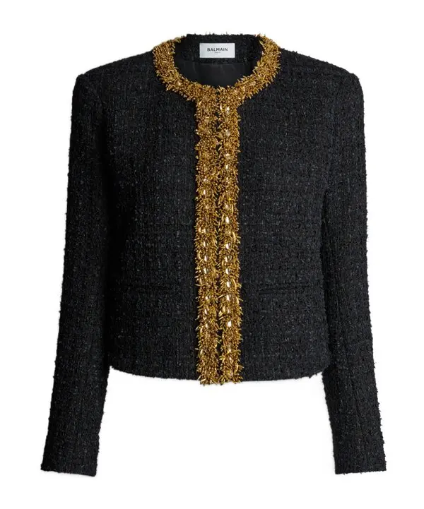 Balmain Embroidered Tweed Jacket