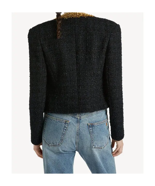 Balmain Embroidered Tweed Jacket