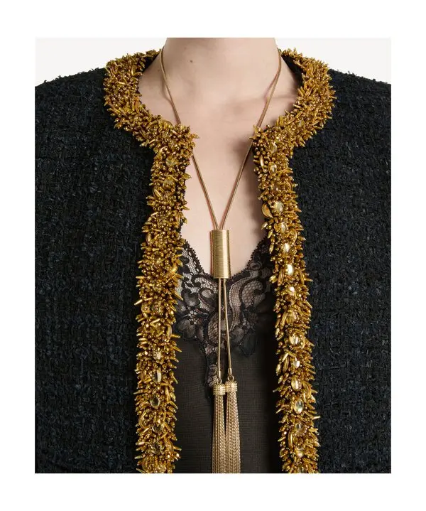 Balmain Embroidered Tweed Jacket