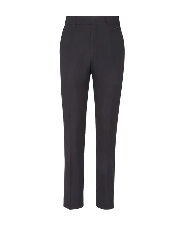 Fendi Straight Leg Tailored Trousers - Black