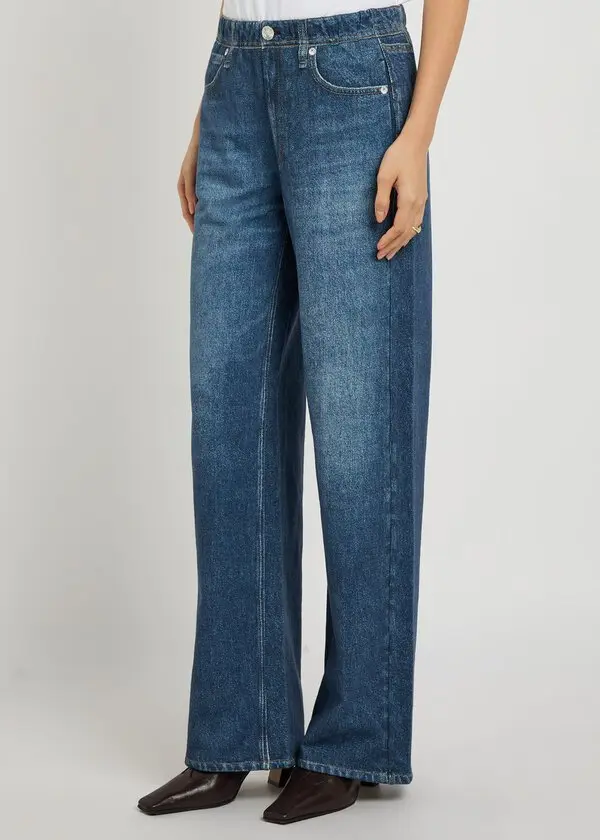 Rag & Bone Miramar Jeans-print Terry Trousers