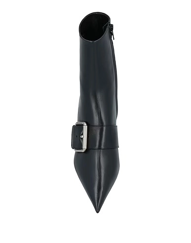 Balenciaga Pointed-toe Ankle Boots With Buckle Detail