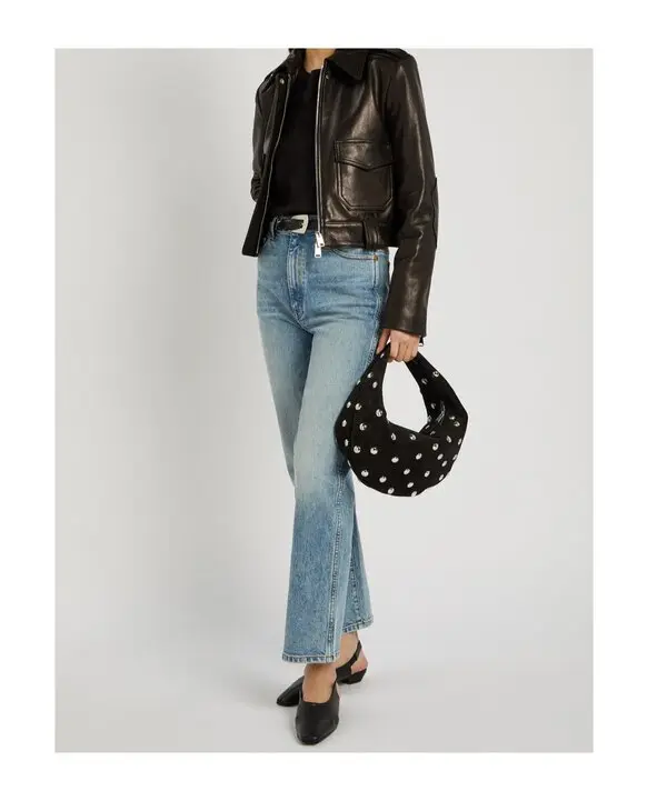 Khaite Olivia Medium Studded Top Handle Bag