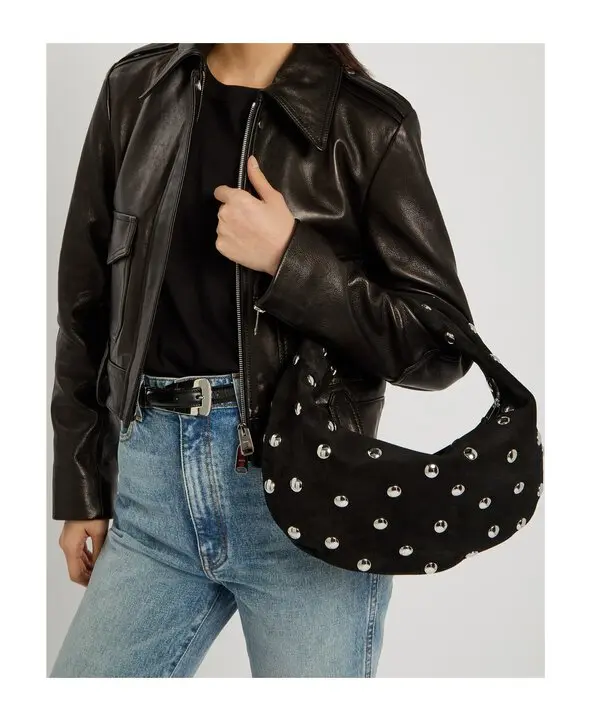 Khaite Olivia Medium Studded Top Handle Bag