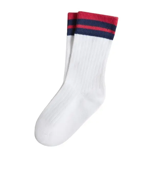 Brunello Cucinelli Rib-knit Striped Socks