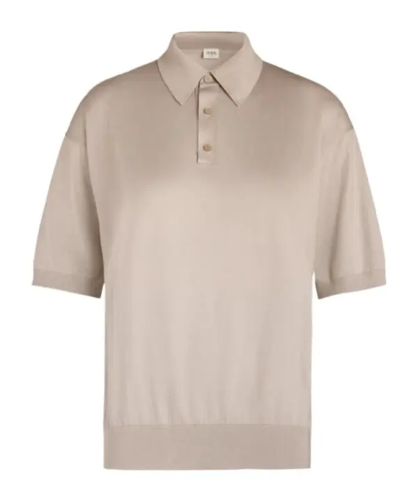 TOD'S Short-sleeved Button-fastening Polo Shirt