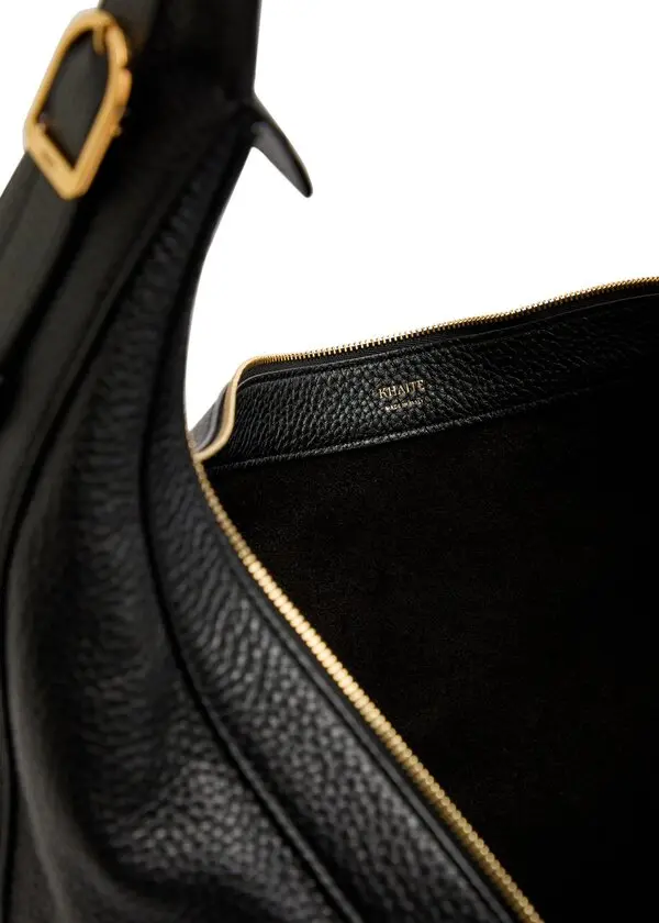 Khaite Augustina Grained Leather Shoulder Bag