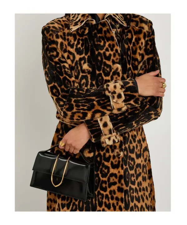 Jacquemus Le Grand Bambino Glossed Leather Top Handle Bag