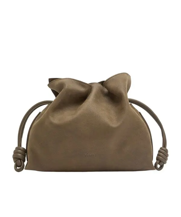 Loewe Drawstring Clutch - Brown