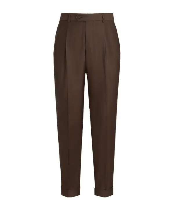 Brunello Cucinelli Virgin-wool And Cashmere Trousers With Pleat