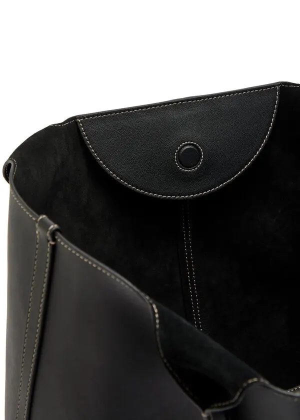 TOD'S Small Leather Tote Bag - Black